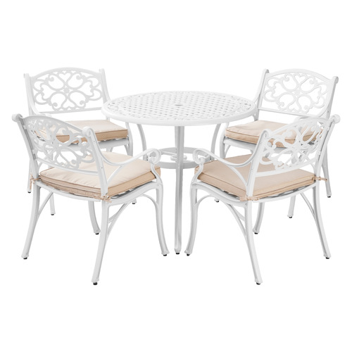 Cast Iron Outdoor 4 Seater Arnold Aluminium Outdoor Bistro Set Temple Webster